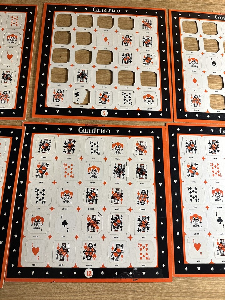 Cardeno The Jigsaw Keno Game Cadaco Ellis 1942 Board Game Complete ...