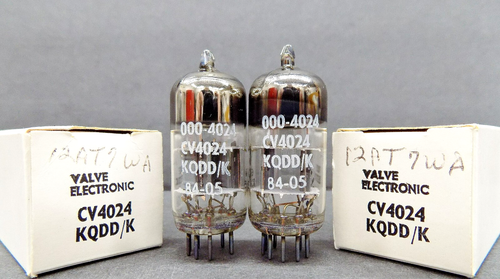 Scarce Matched Pair of Mullard CV4024 KQDD/K 12AT7WA Military Issue ...