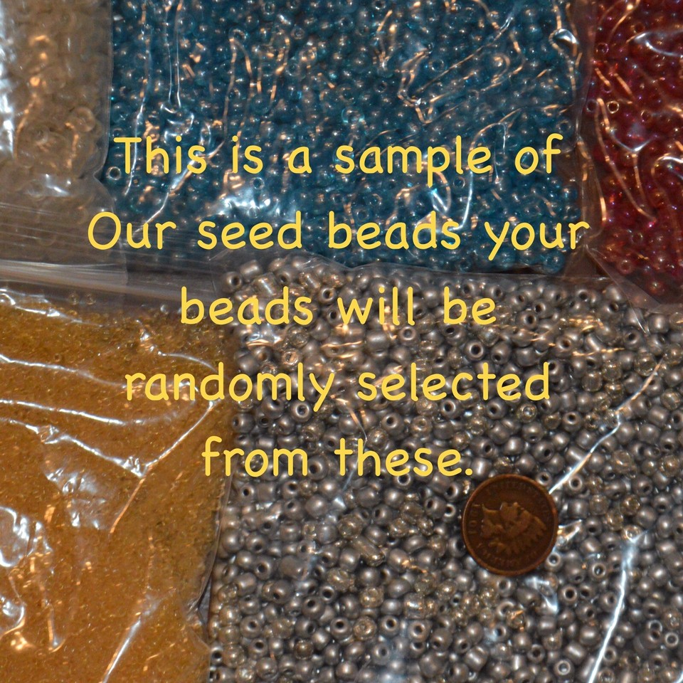 Large Huge Lot 4 Pounds Jewelry Making NWOT Seed Beads Glass Random ...