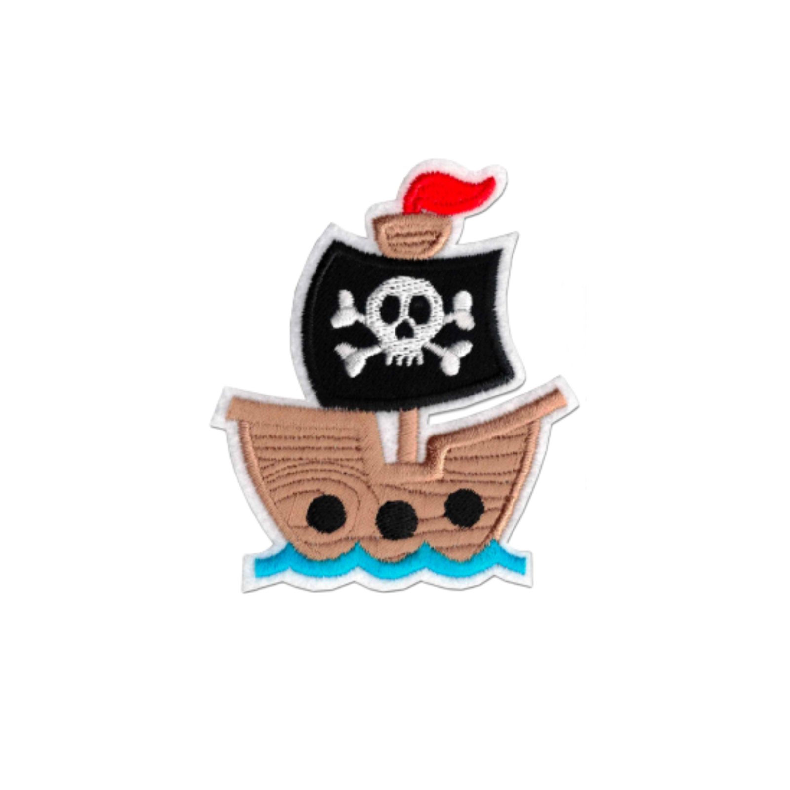 Pirate Ship Patch (2-Pack) Embroidered Iron on Patch Applique | eBay