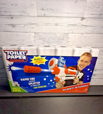 Jakks Toilet Paper Blasters 15030 Rapid-Fire Blaster Sheet Storm NEW ...