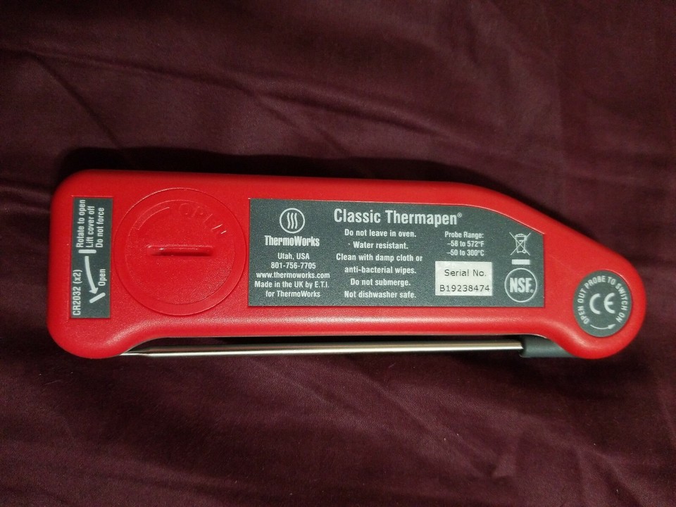 THERMOWORKS CLASSIC THERMAPEN COOKING THERMOMETER - RED ~ | eBay