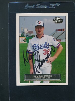 1992/93 Fleer Excel #178 Dan Rohrmeier Chicks Signed Auto *D1036 | eBay