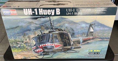 HobbyBoss UH-1 Huey B 1:18 Scale Helicopter Plastic Model Kit (81806 ...