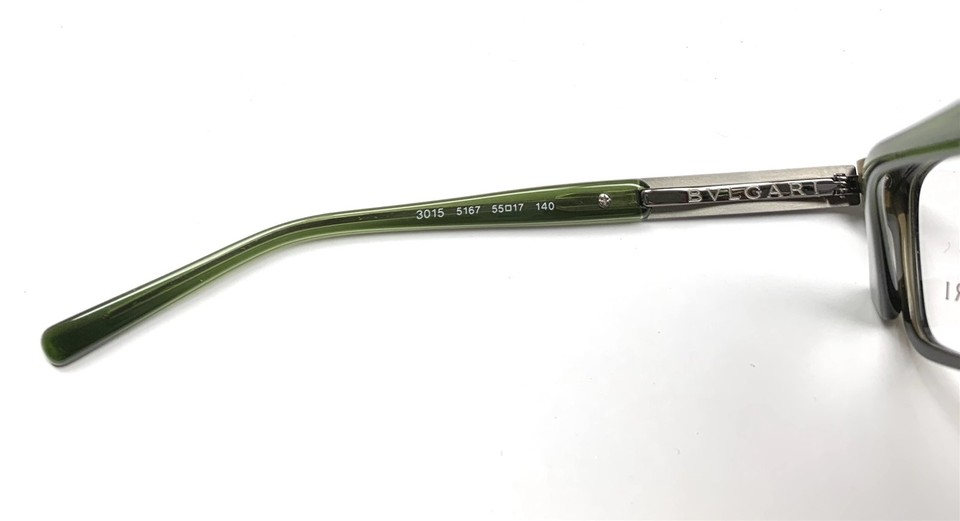 Bvlgari BV3015 5167 Eyeglasses Frames Glasses Olive Green 55-17-140 No ...