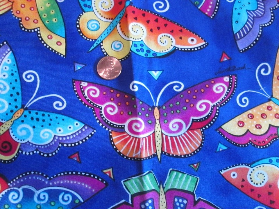 3 Fat Quarters Clothworks Cotton quilt Fabric -Laurel Burch ...