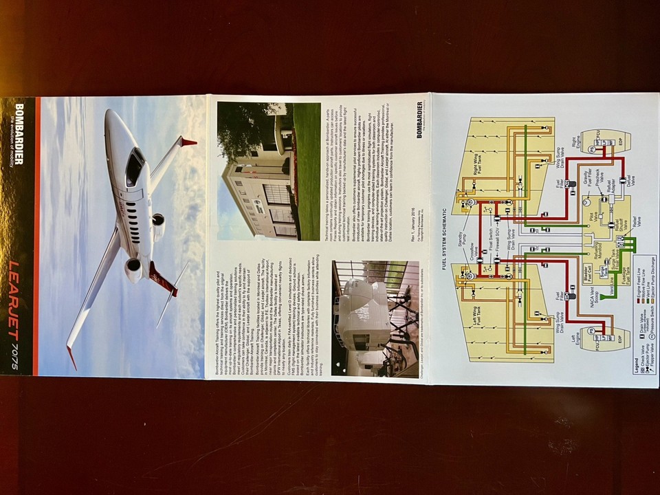 Bombardier Learjet 70/75 Cockpit and Systems Pilot Training Foldout ...