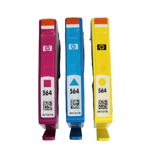 Genuine HP 564 INK Cartridge Color Combo Yellow, Cyan, Magenta Exp 2013 ...