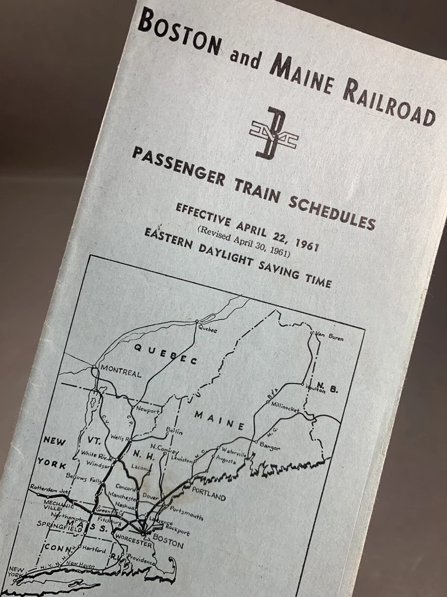 Old Passenger Train Schedules