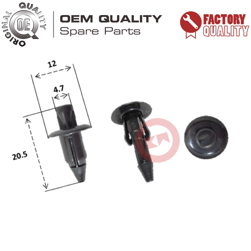 Set 10 Rivets Carrosserie Pare-Brise Honda Gl 1800 Goldwing Airbag ...