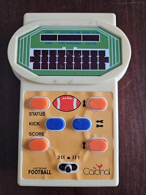 VINTAGE ELECTRONIC FOOTBALL CARDINAL HANDHELD GAME | eBay