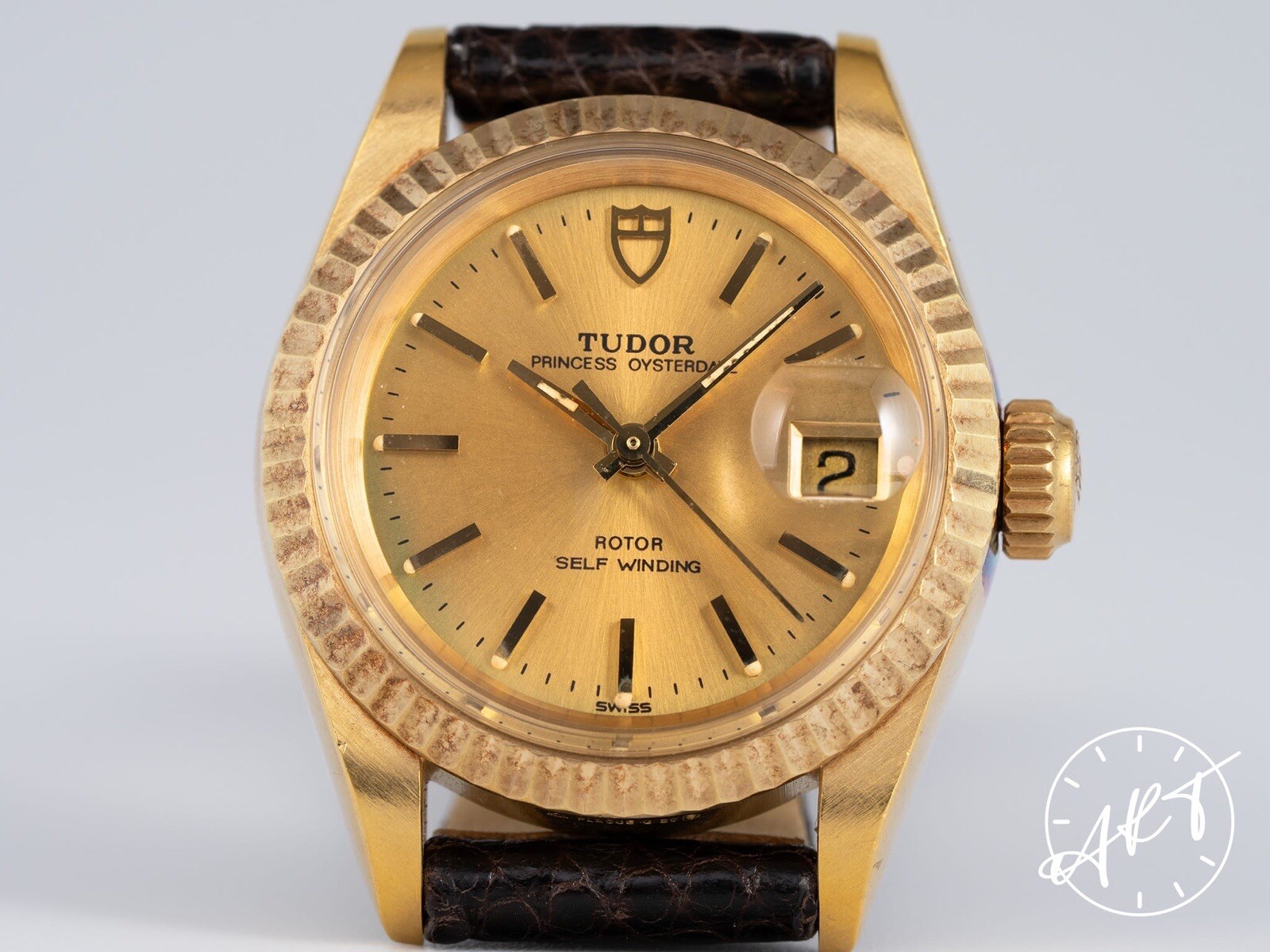 *RARE* 1989 Tudor Princess Oysterdate Gold Dial Autom… - Gem