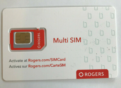 New Rogers Triple cut 3in1 Multi Sim Card 3G 4G LTE Prepaid Postpaid ...