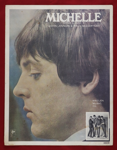 Beatles Michelle Sheet Music - John Lennon Paul McCartney - 1965 ...