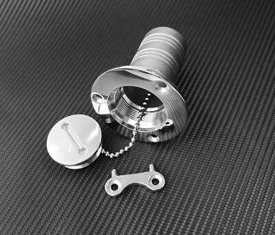 Polished Stainless Steel Flush Mount Gas Tank Fuel Filler Neck and Cap ...