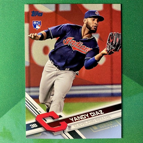 Yandy Diaz Rookie #'d 05/50 Father's Day Blue 2017 Topps Update #151 RC ...