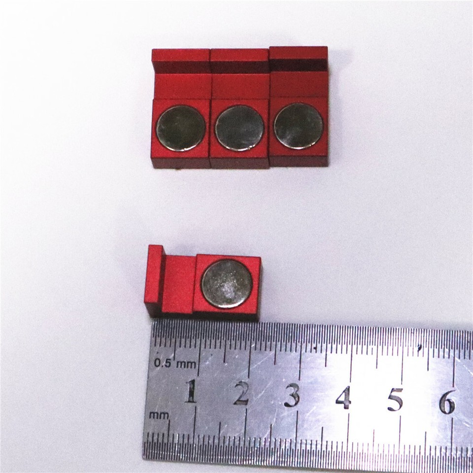 (Red) Magnetic Parallel Keepers HXH, Holders. Dual Magnets! Vise,CNC ...