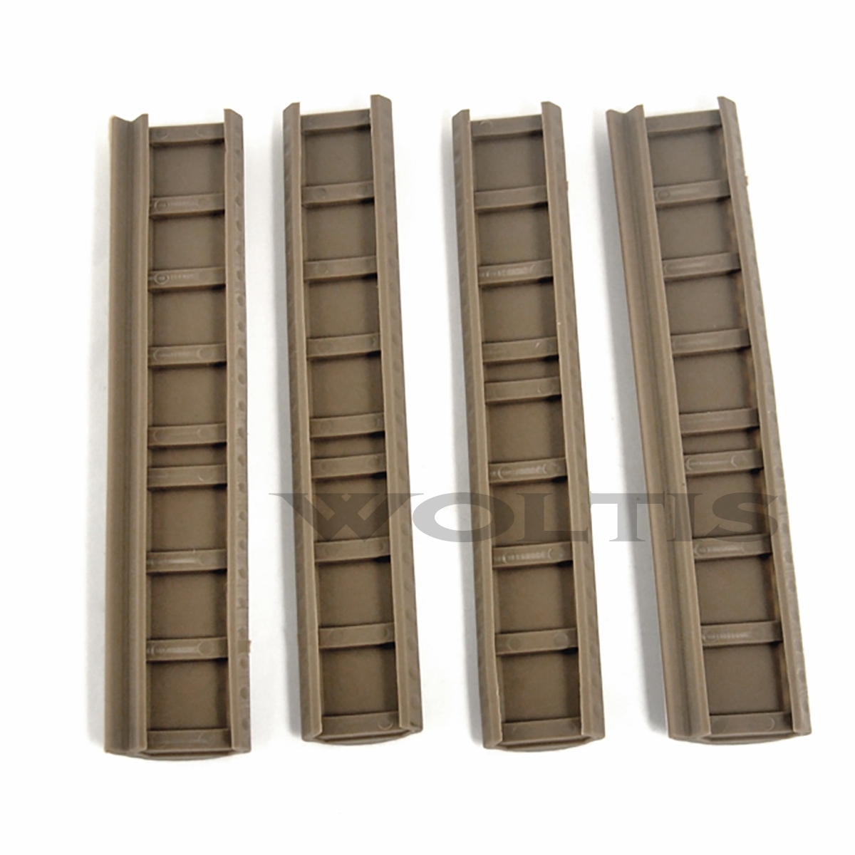 Pack of 4 Picatinny Rail Covers Panel Textured Soft Rubber Anti Slip 6. ...