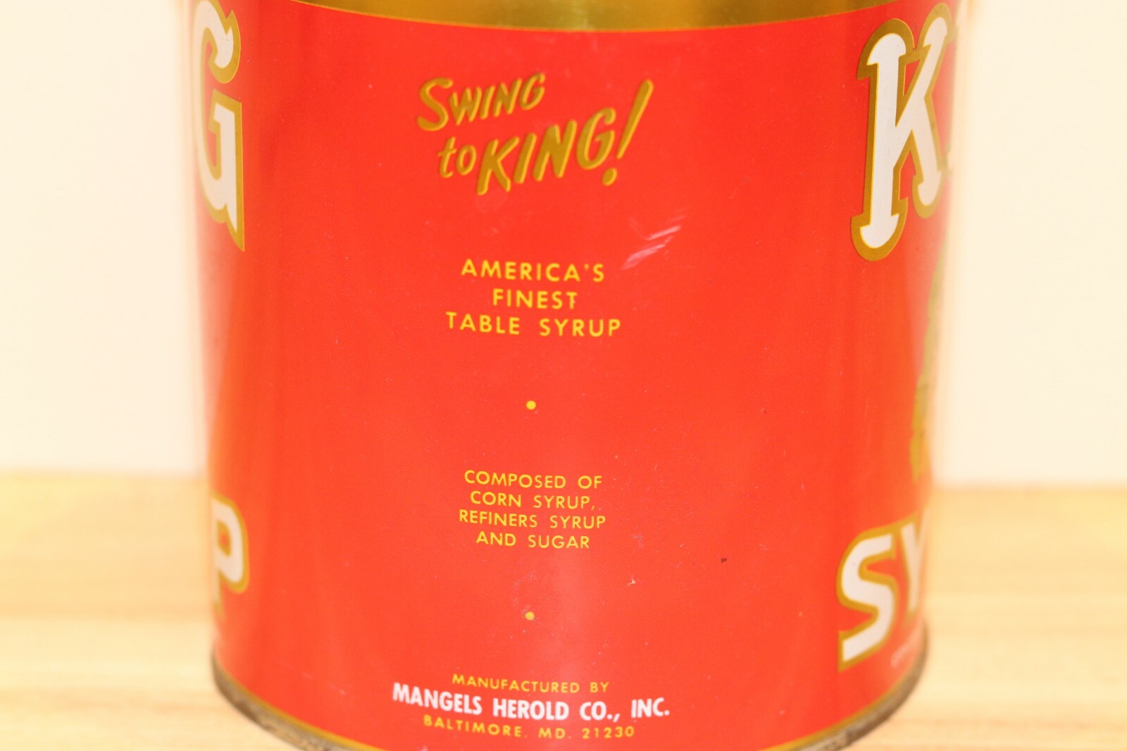 King Syrup tin can 4 LBS. 4 OZ. | eBay