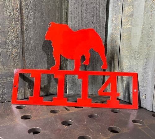 Metal French Bulldog Address Sign Custom Plasma Cut Sign Art | eBay
