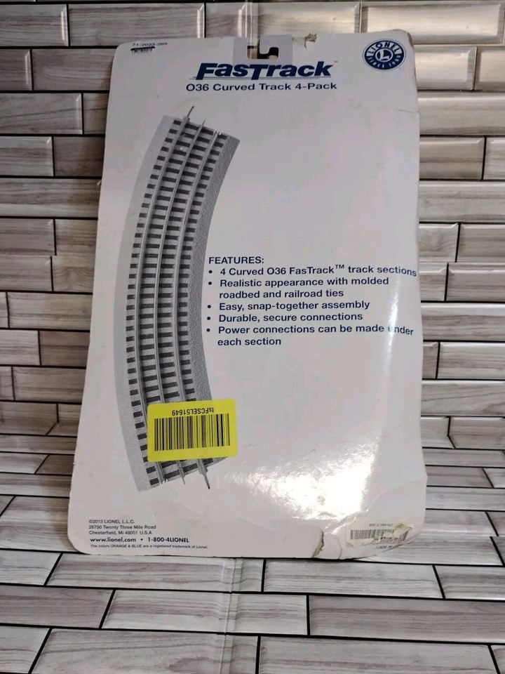 LIONEL FASTRACK 6-12033 036 CURVED 4 PIECE PACK NEW 885317978927| eBay