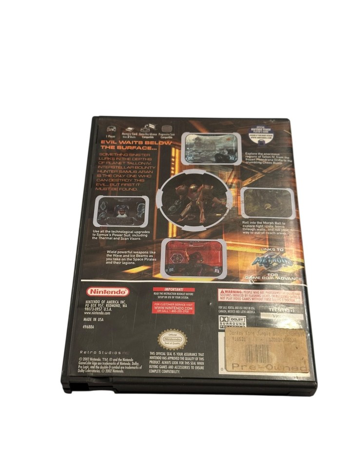 Metroid Prime Nintendo GameCube Video Game Teen ESRB CIB Complete | eBay