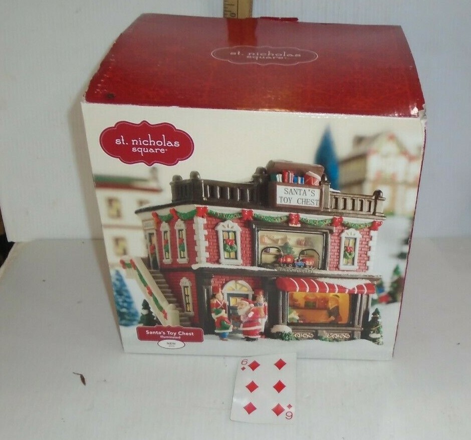 St. Nicholas Square Village - Santa's Toy Chest in Original Box and ...