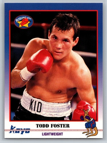 1991 Kayo Boxing Todd Foster Rookie Rising Star Lightweight Champion RC ...