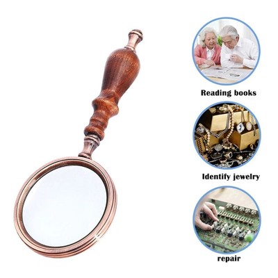 Box 10X Microscope Handheld Vintage Magnifying Glass Reading Jewelry ...