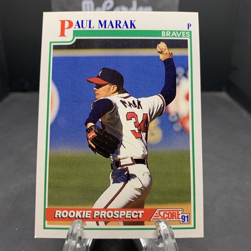 1991 Score Paul Marak #712 Rookie RC Atlanta Braves | eBay