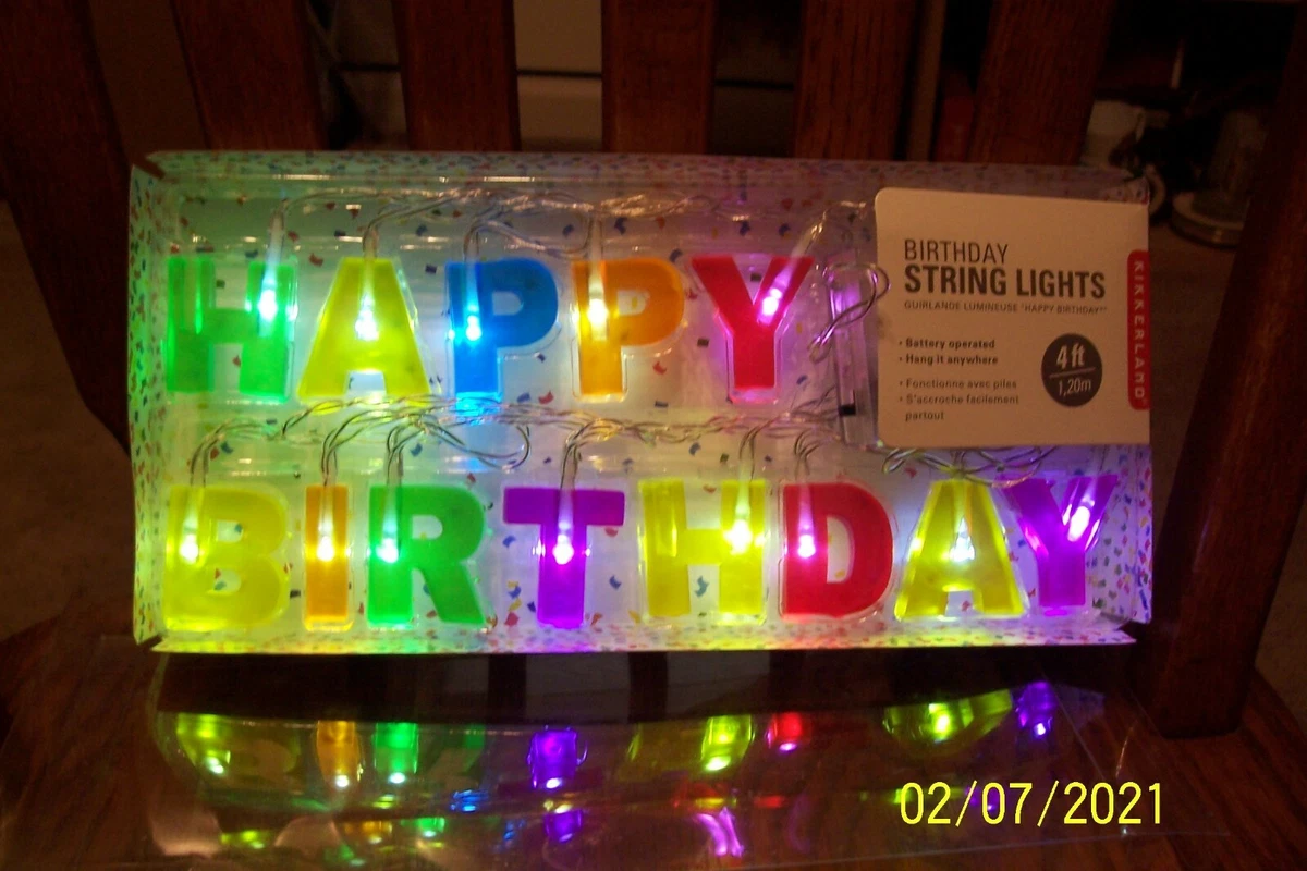 Happy Birthday String Lights