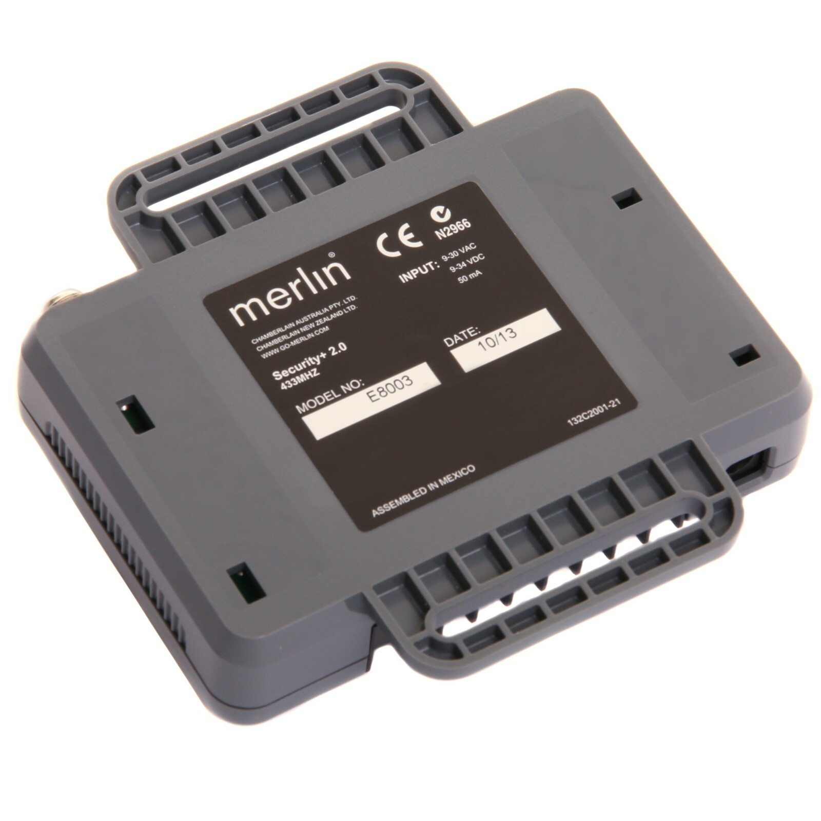 New Merlin E8003 Security+ 2.0 Garage Door Opener 3-Channel Receiver ...