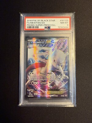 2016 POKEMON XY BLACK STAR PROMO SUPER-PREM COLL #XY125 FULL ART/MEWTWO ...