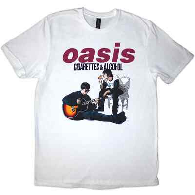Official Oasis T Shirt Cigarettes And Alcohol Definitely Maybe New S M ...