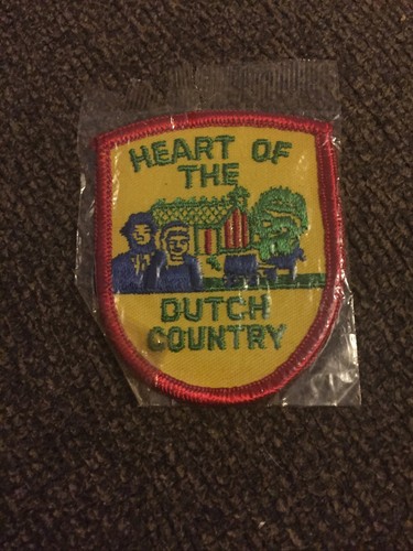 VTG HEART OF THE DUTCH COUNTRY Souvenir Iron On Patch | eBay