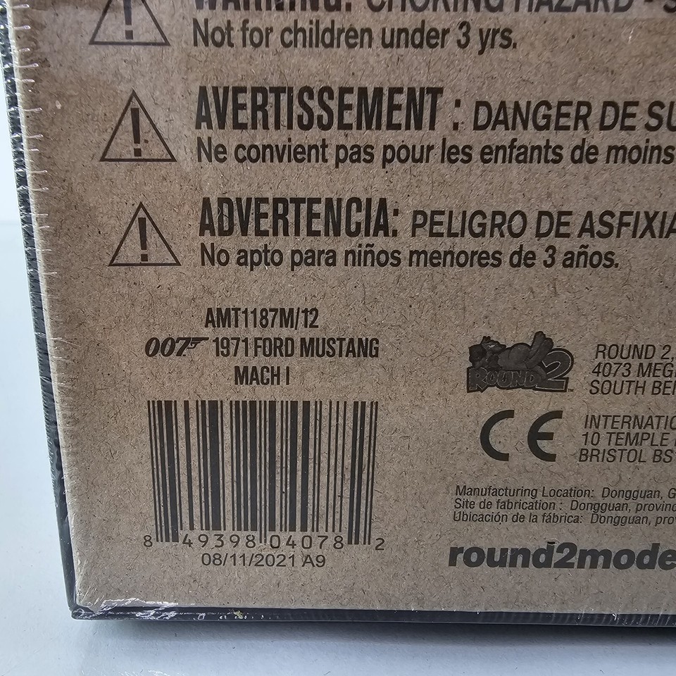 AMT 007 James Bond 1970 Ford Galaxie Police Car & Mustang SET 1:25 ...