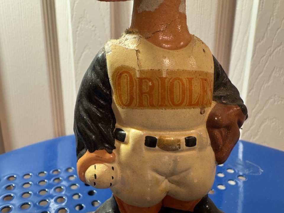 1960s Baltimore Orioles Baseball Mascot Bobblehead Nodder Gold Base ...