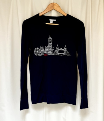 Halogen dark blue london sweater (xs) nwot | eBay