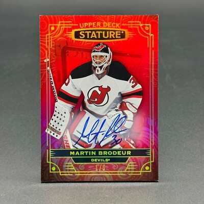 2020-21 STATURE Martin Brodeur Autographed AUTO Hard Signed 1/5 #10 | eBay