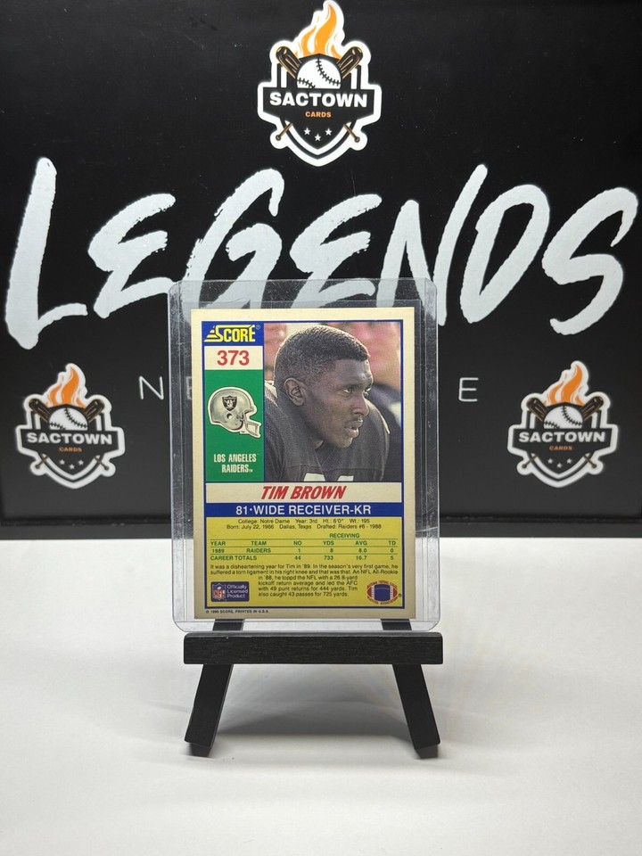 1990 Score - Tim Brown #373 | eBay
