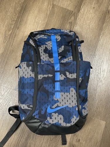 Nike Elite Backpack Blue Camo Black Basketball Athletic | eBay