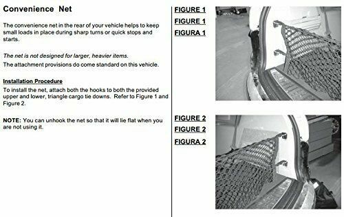 Envelope Style Trunk Cargo Net Organizer for CHEVY TRAVERSE 2009-2017 ...