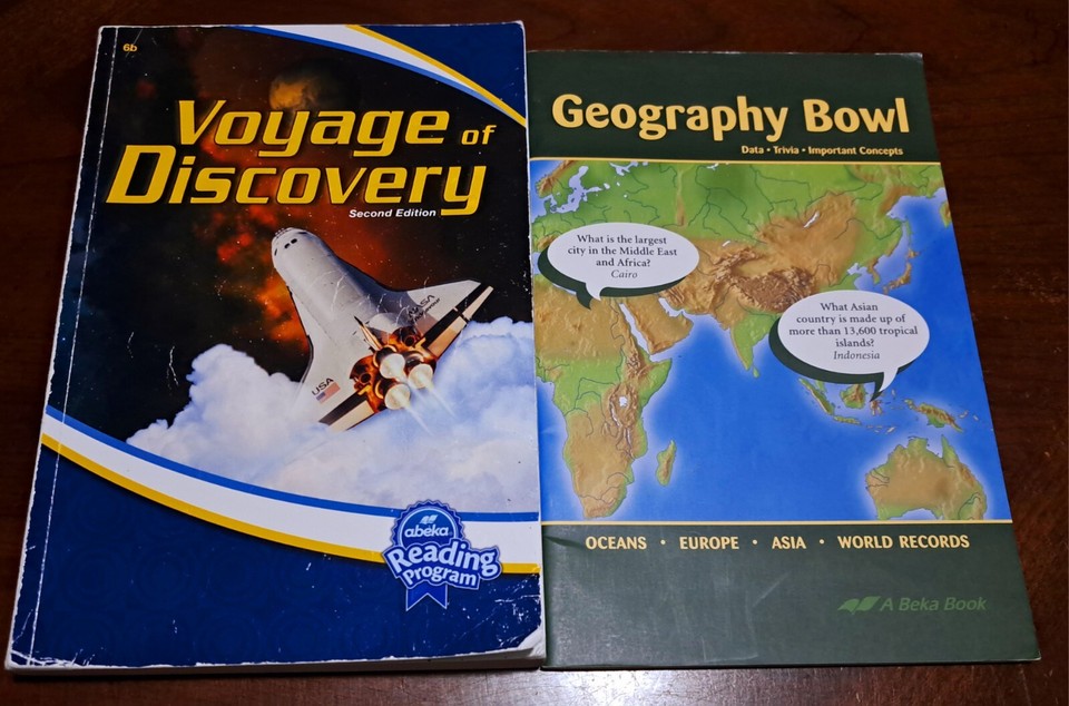 Lot of Abeka 6th grade curriculum Teacher Student History Health ...