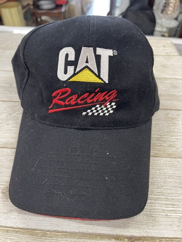 Cat Racing Logo Black Baseball Cap / Adjustable Hat. One Size | eBay