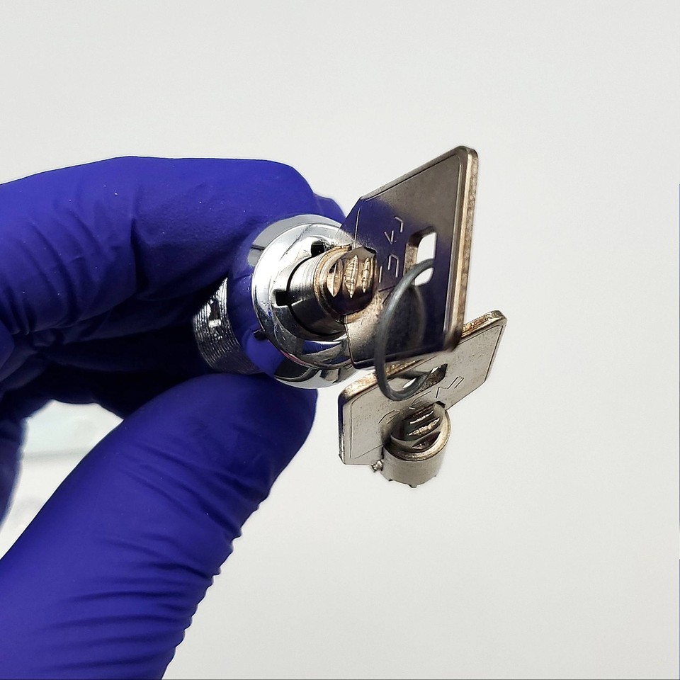 Fort Lock Cam Lock MFW-1078 AD 7/8" Cylinder GEM Tubular Keys 7 Pin NOS ...