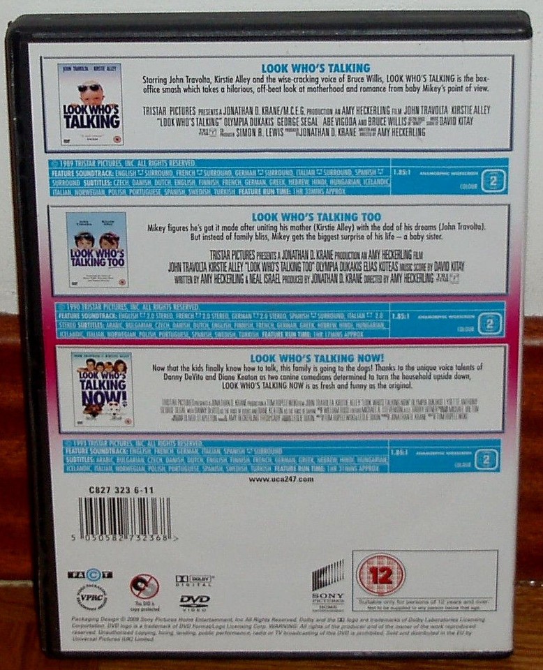 Look Who's Talking - Who's Talking Now - Who's Talking Too 3 DVD ...