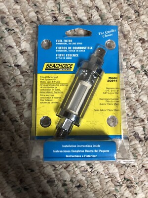Seachoice 1/4 In., 5/16 In., & 3/8 In. Clear Fuel Filter 20941 | eBay
