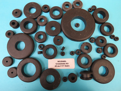 Rubber MS35489- (17 Sizes 45 pcs) Grommets Aircraft Cessna Race Sprint ...