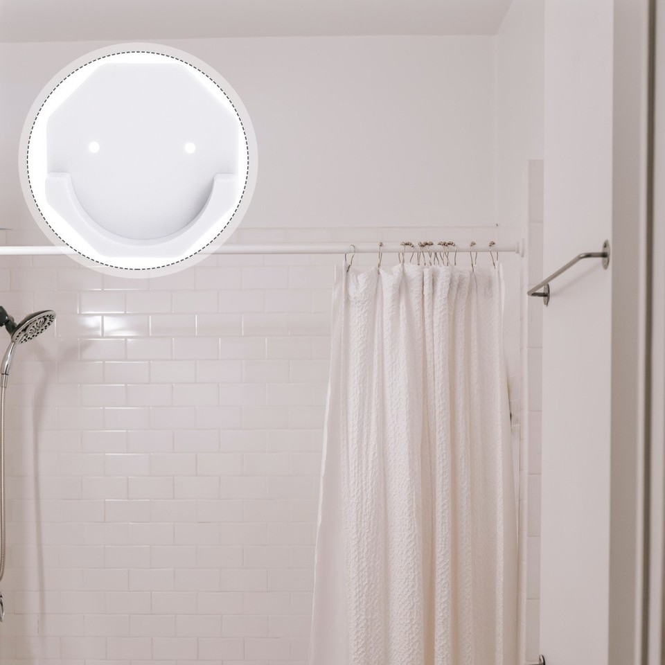 2 Pcs Curtain Wall Holder Closet Lever Supports Rod Bracket Shower ...