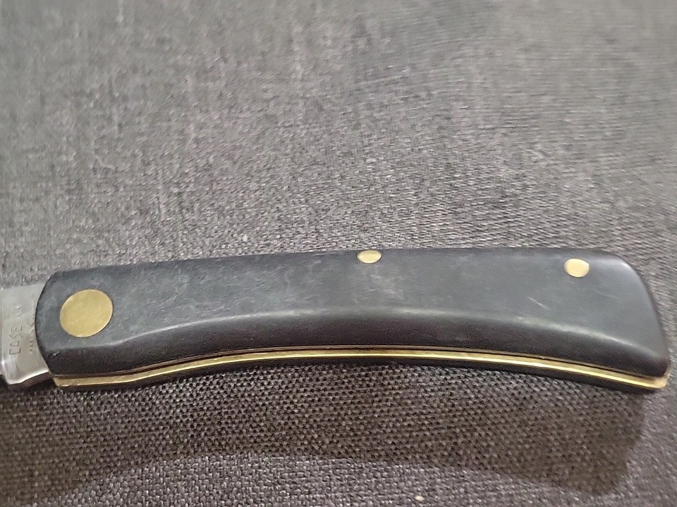 2007 CASE XX (#2137 SS) SMOOTH BLACK "SOD BUSTER JR." POCKET KNIFE ...